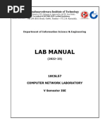 CN Lab Manual - 2021 | PDF | Computer Network | Transmission Control Protocol
