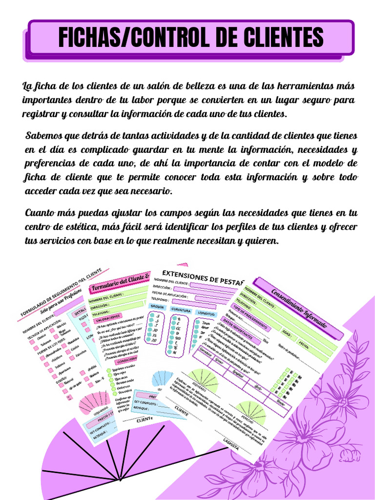 Fichas++Control+de+Clientes%2c | PDF | Alergia | Marca