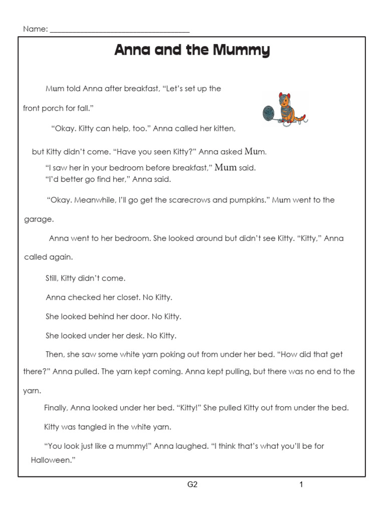 Anna and The Mummy LPOKJ | PDF