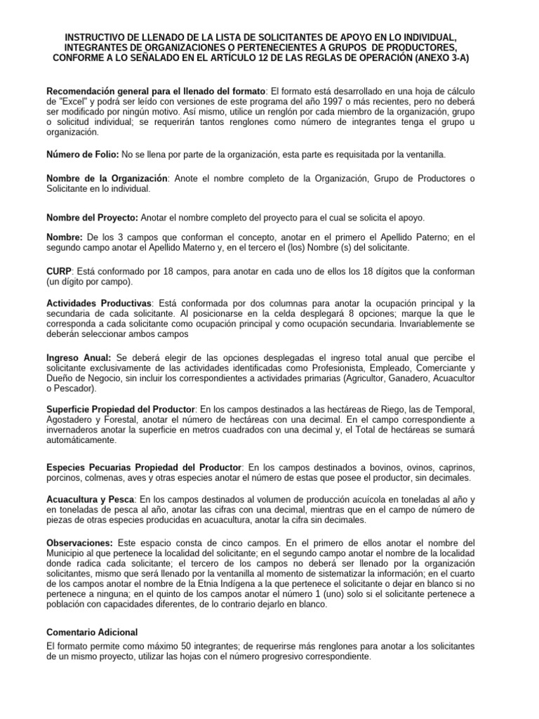 FORMATO 3-A OK Pollos | PDF