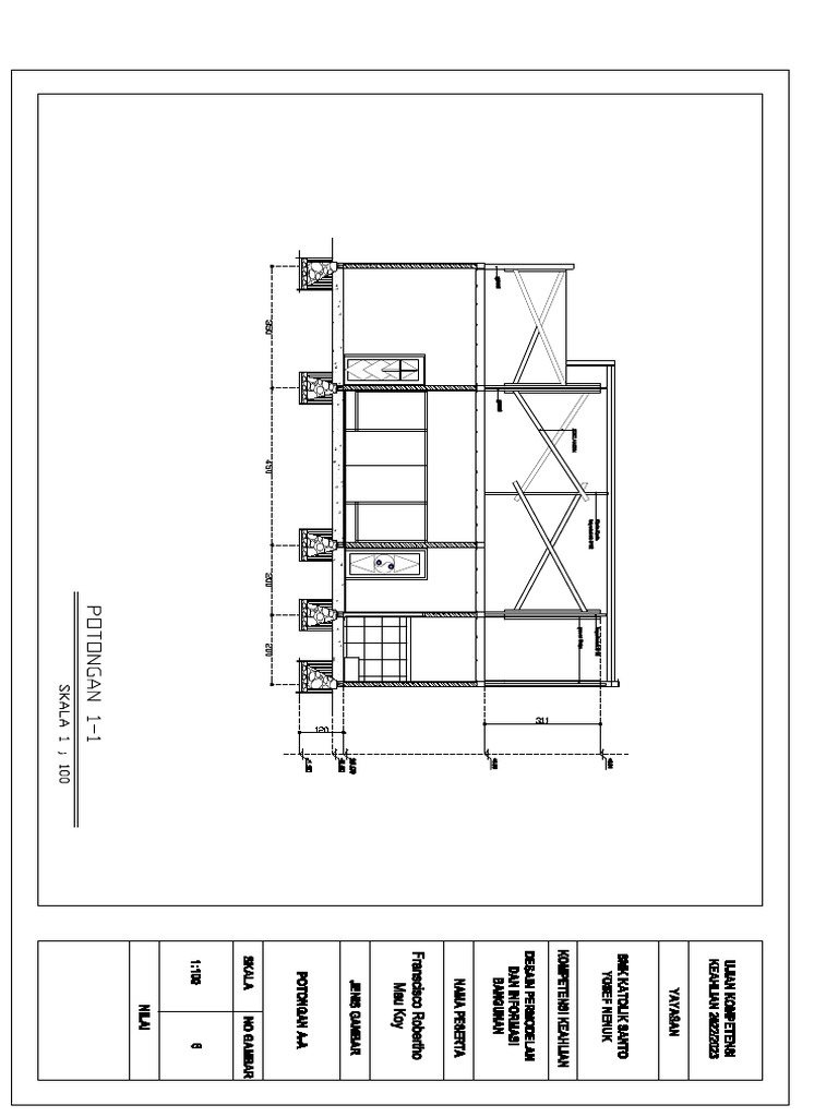 6 Potongan A-A | PDF