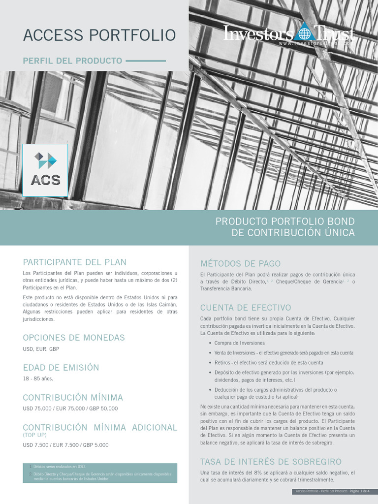 Access Portfolio Profile | PDF | Seguro | Portafolio (Finanzas)