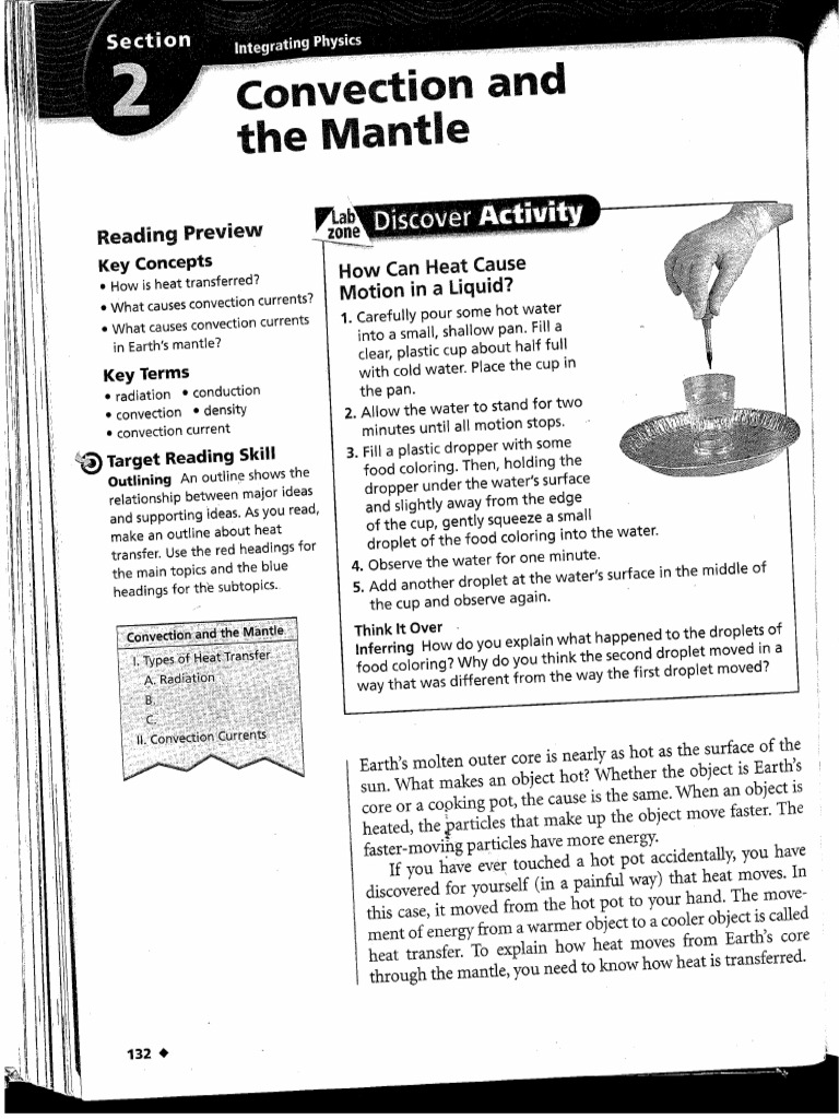 Convection and the Mantle Reading | PDF