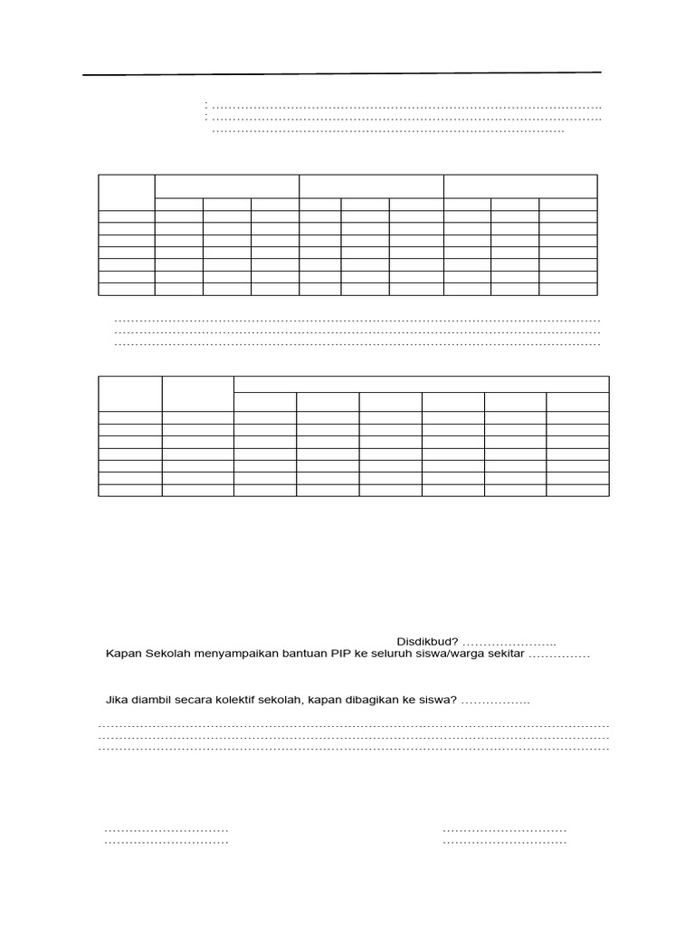 Instrumen Monev PIP TH 2024 | PDF