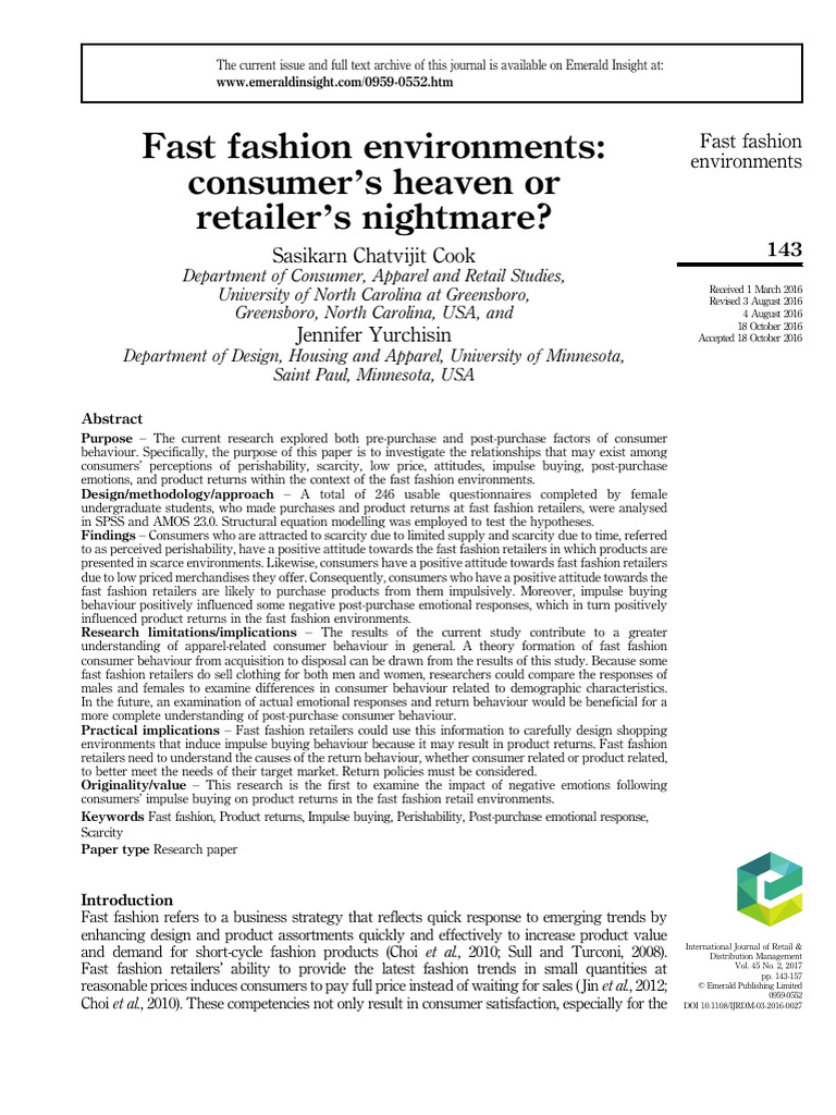 5 10-1108 - Ijrdm-03-2016-0027 | PDF | Consumer Behaviour | Behavior