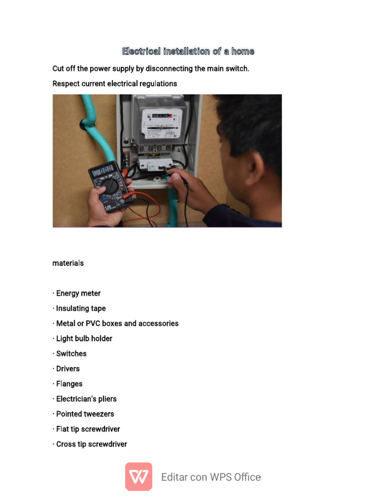ingles tecnico proyect final 1_110737 | PDF | Electrical Connector | Electrical Wiring