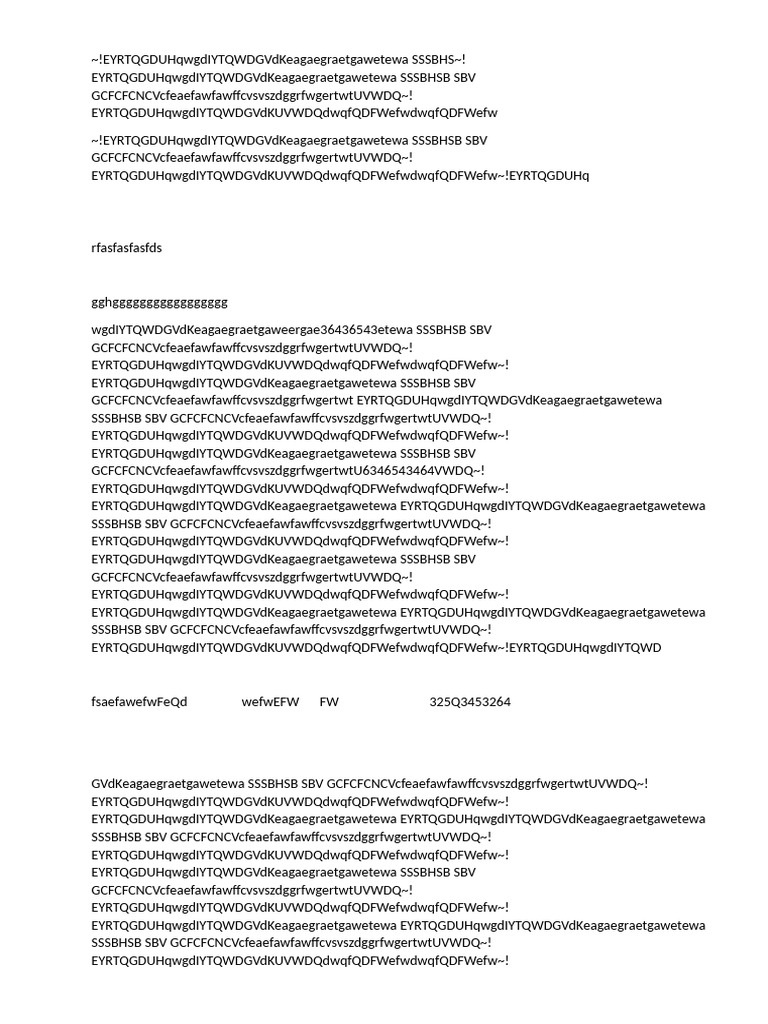 Random Text Document Analysis | PDF