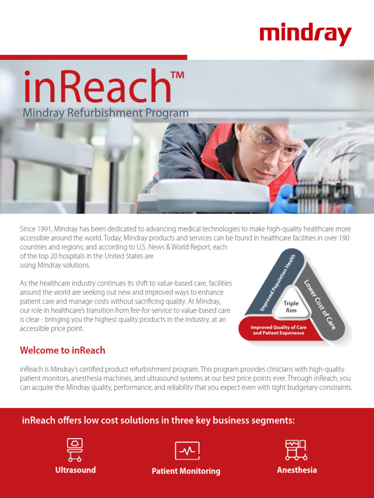 MINDRAY inReach_Refurbishment_Program_web | PDF | Health Care