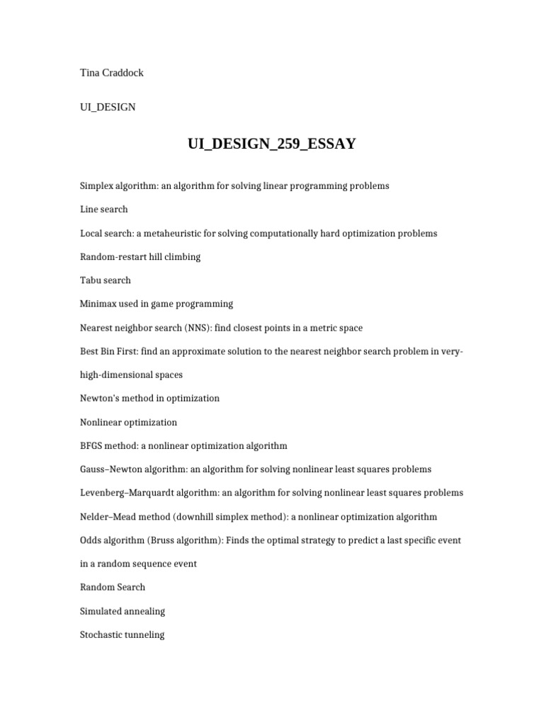 UI_DESIGN_259_ESSAY | PDF | Cluster Analysis | Algorithms