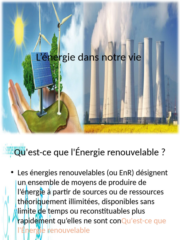 Énergies renouvelables et leur impact | PDF | Biomasse (énergie ...