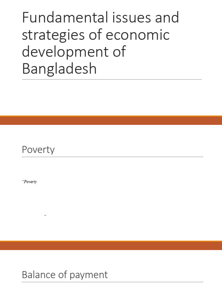 Fundamental Issues and Strategies of Economic Development of | PDF ...