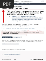 CRA Multi-Factor Passcode Guide | PDF