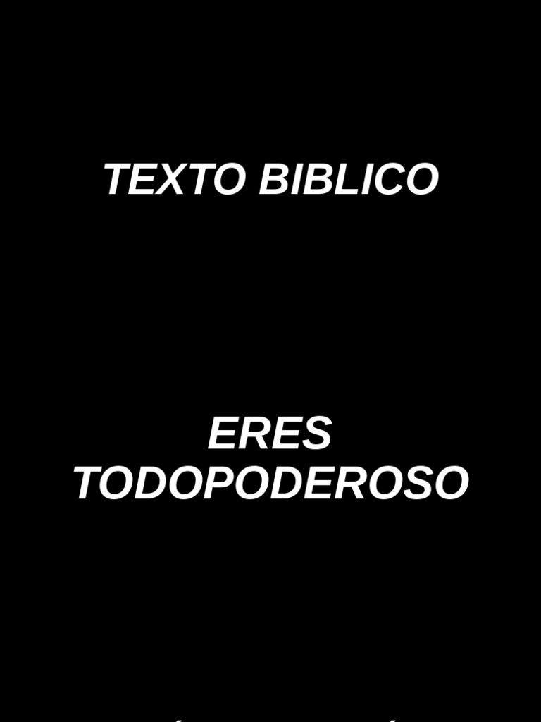 Eres Todopoderoso - Version Rojo | PDF