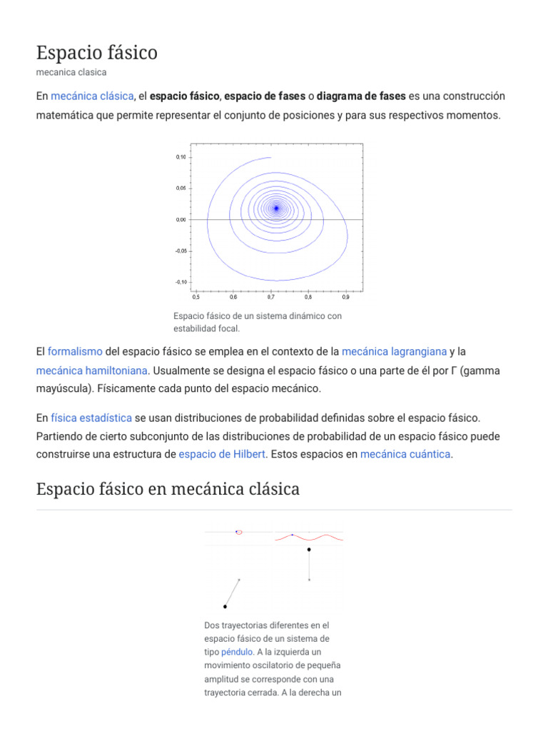 Espacio Fásico - Wikipedia, La Enciclopedia Libre | PDF | Ciencias ...