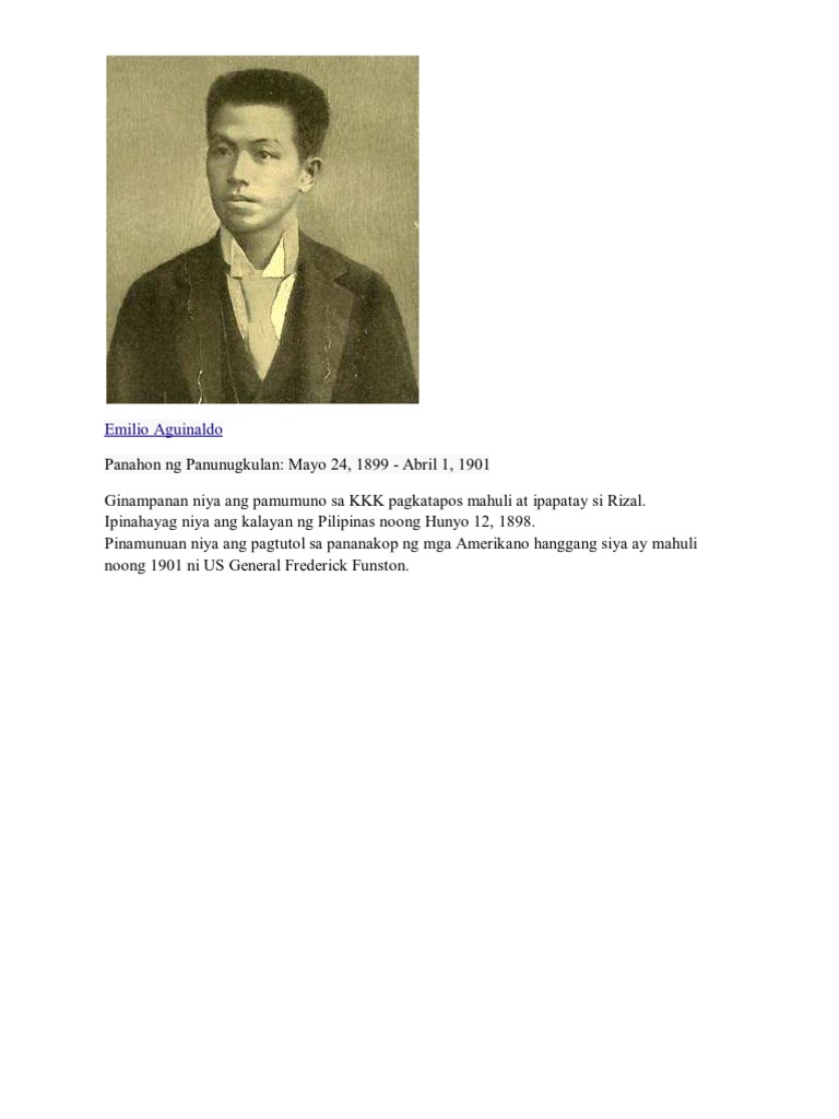 Emilio Aguinaldo | PDF
