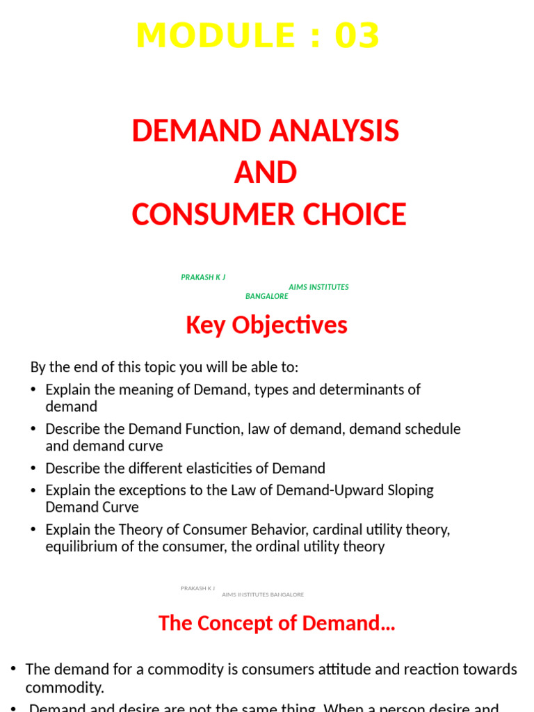 Demand Analysis by KJ | PDF | Demand | Demand Curve