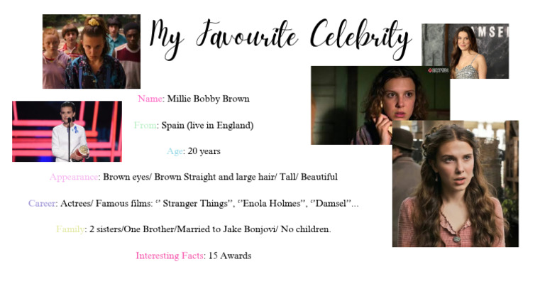 My Favourite Celebrity | PDF