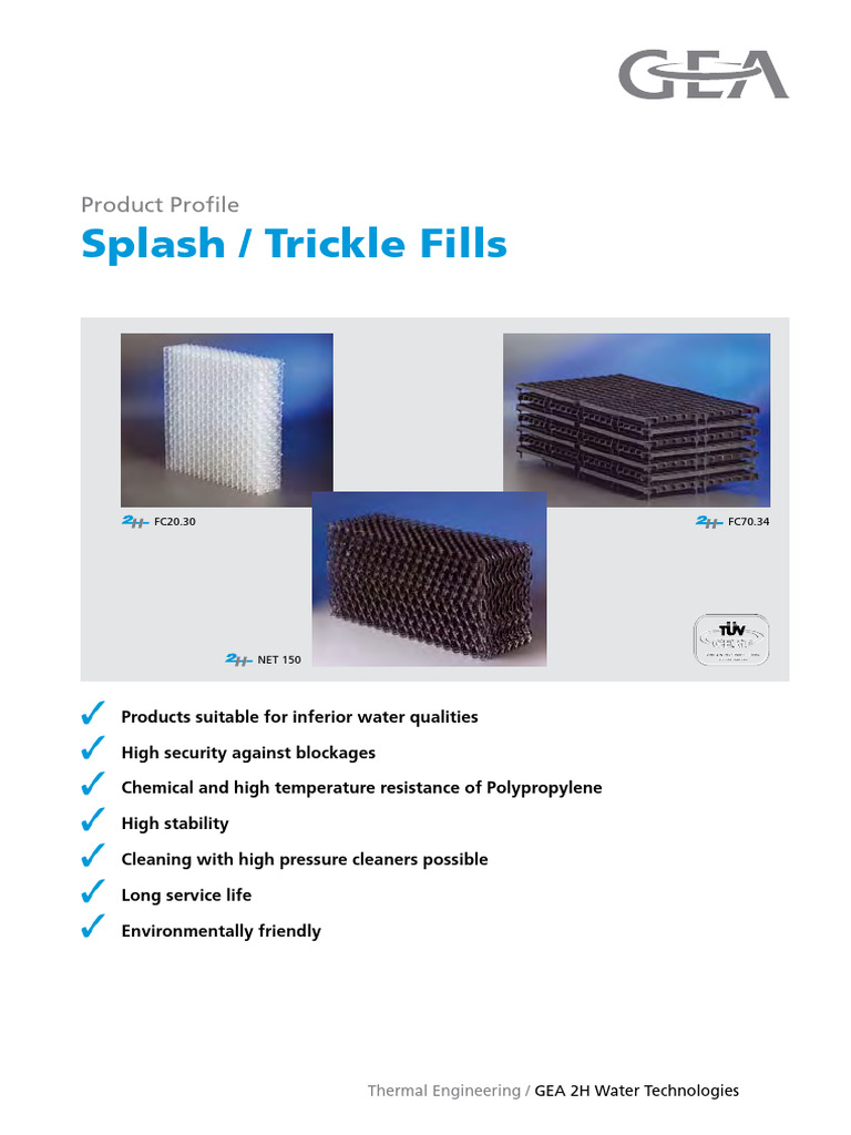 GB GEA-2H Product Profil Splash-Trickle Fills REV 01-09-2008 | PDF ...