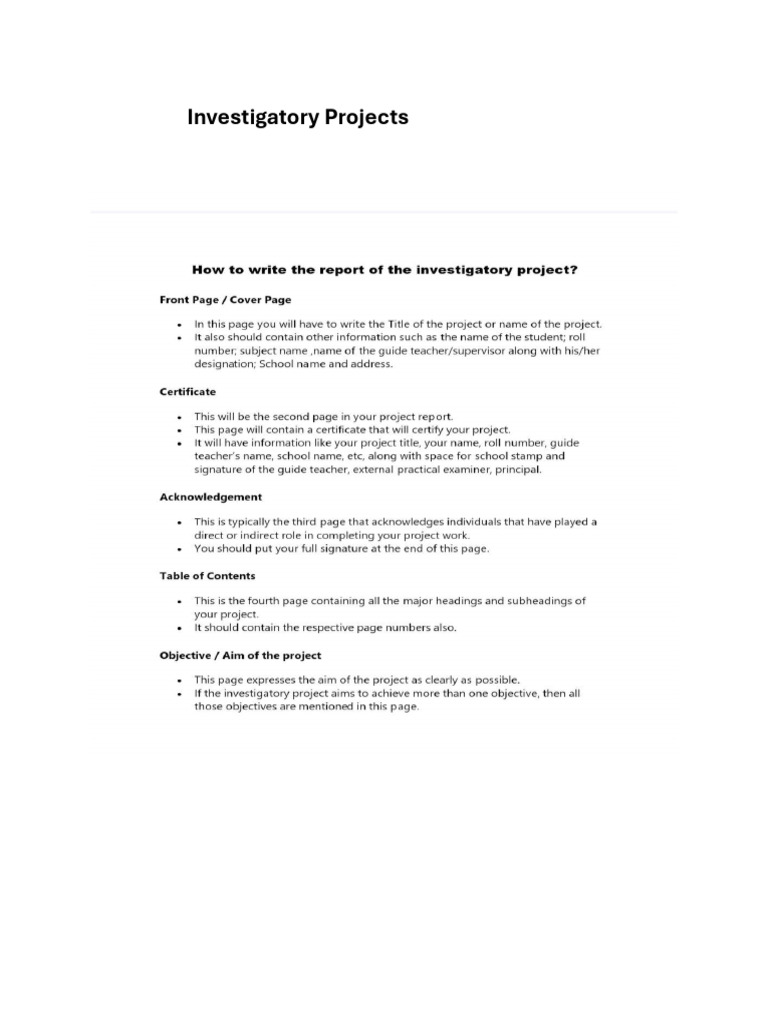 Investigatory Projects 12 | PDF