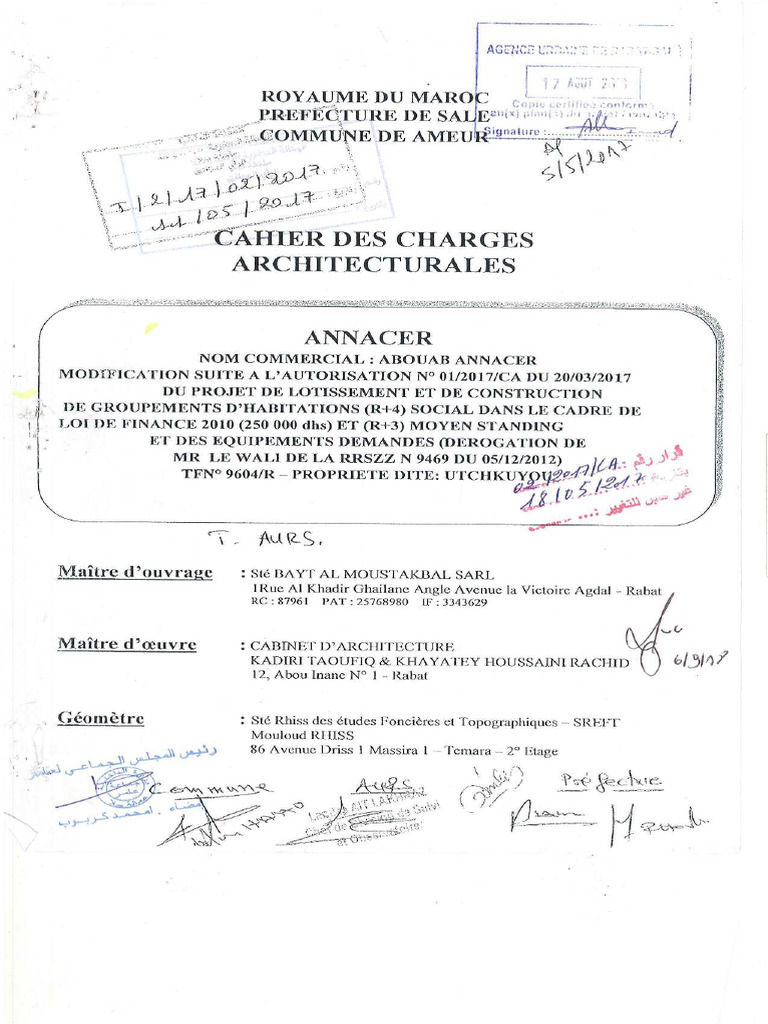 CAHIER DES CHARGES | PDF