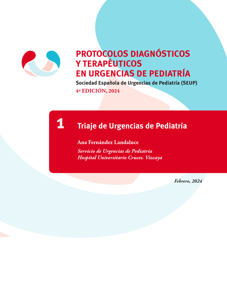 Protocolos Diagnosticos y Terapeuticos en Urgencias de Pediatria | PDF | Medicina CLINICA ...