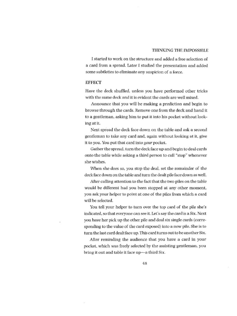 Ramon Rioboo Thinking The Impossible PDF Free (061 070) | PDF | Playing ...