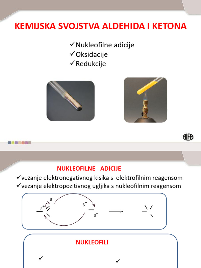 22. Aldehidi i Ketoni - Kemijska Reaktivnost | PDF
