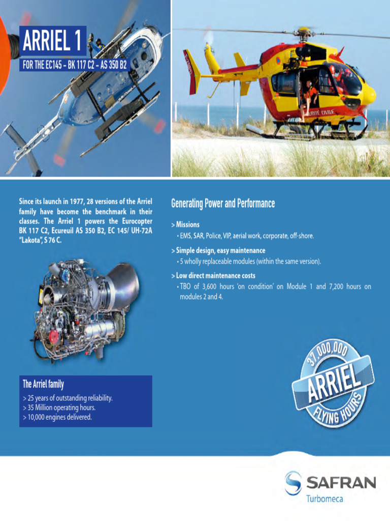 Arriel 1d1 1e2 - Sale Brochure | PDF | Machines | Mechanical Engineering