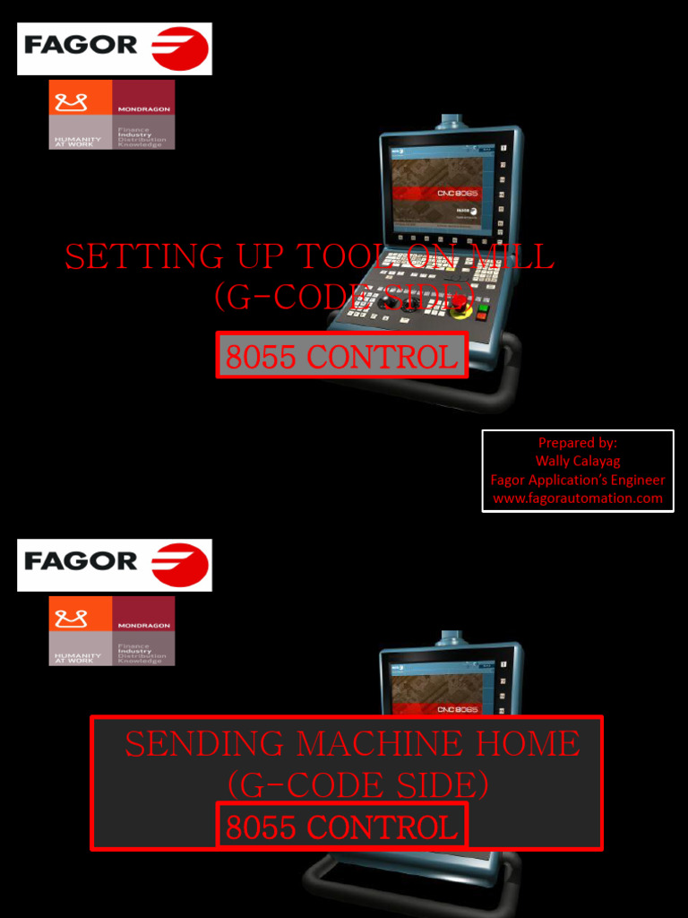 Setting Up Tools Mill-Gcode Side No Block | PDF | Computing