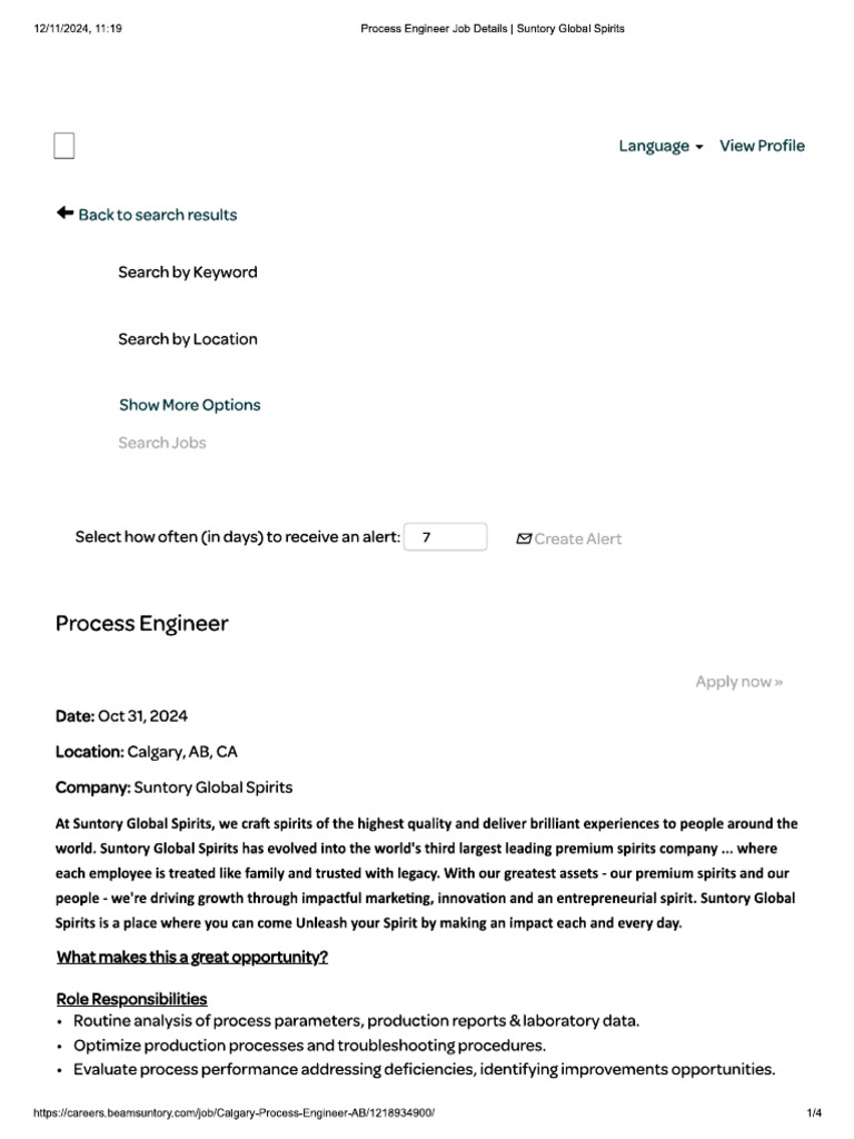 JD Process Engineer | PDF