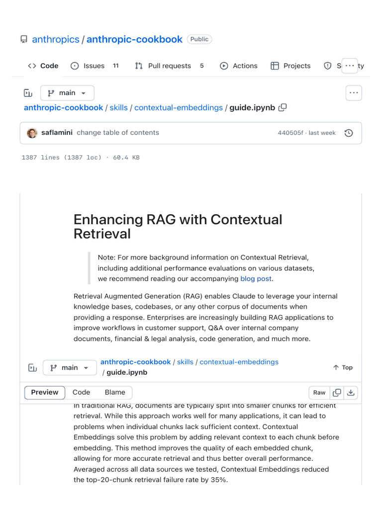 Anthropic-cookbook:Skills:Contextual-embeddings:Guide.ipynb at Main · Anthropics | PDF ...