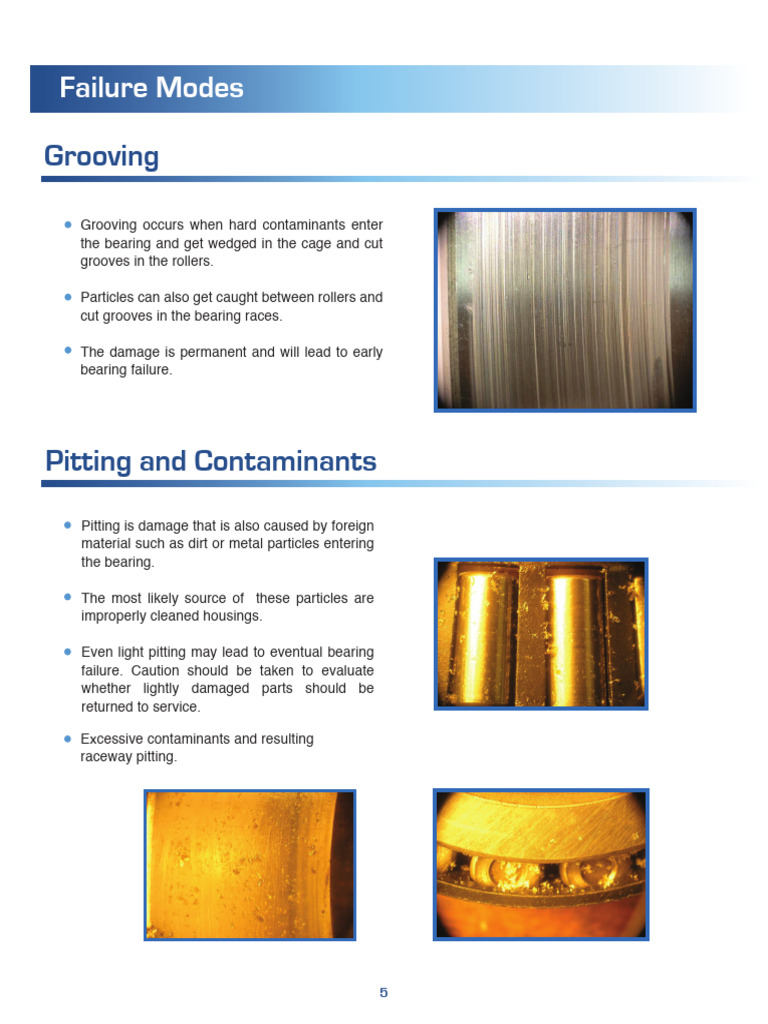 Bearing Failure Causes & Prevention | PDF | Bearing (Mechanical) | Wear