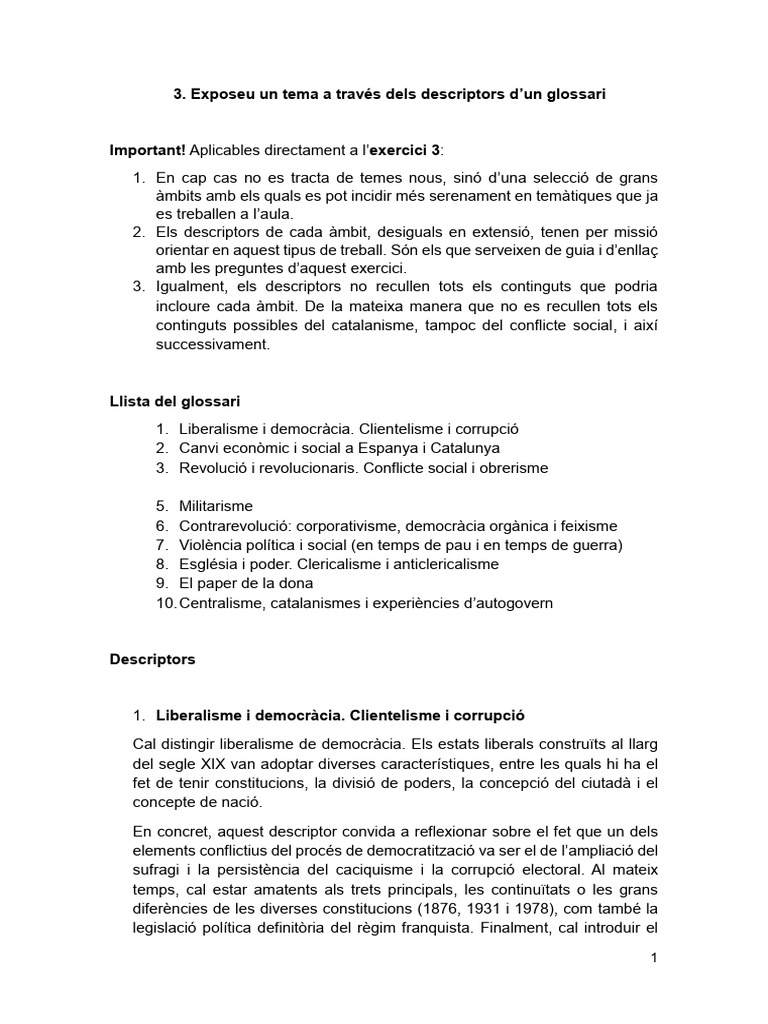 02 PAU25 Historia Glossari Ex3 | PDF