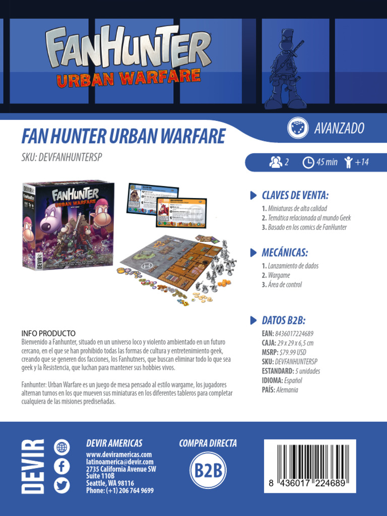 Hoja de FAN HUNTER | PDF | Juego de azar | Juegos de mesa