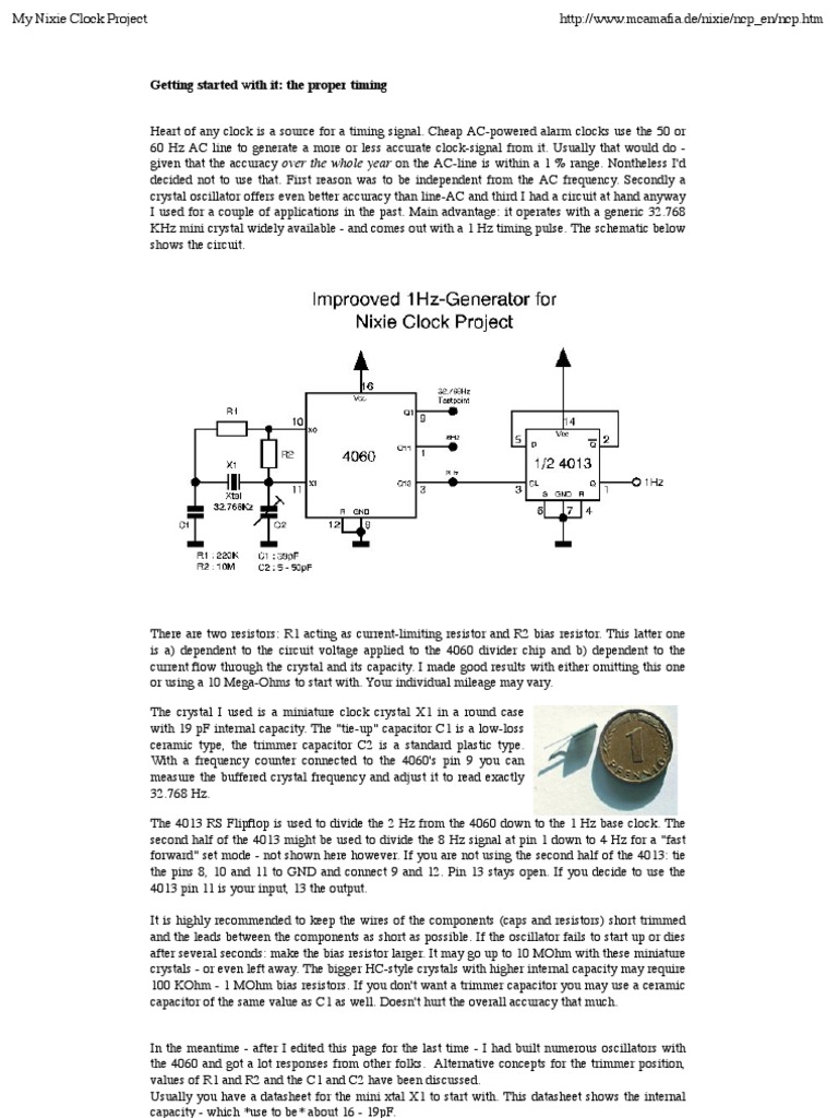 1hz Generator | PDF | Clock | Hertz