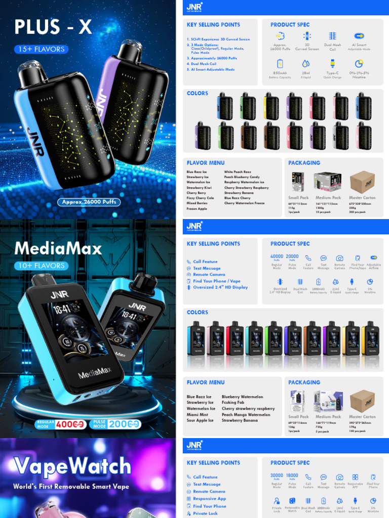 JNR CATALOG 20241008-2 | PDF | Berry | Electronic Cigarette