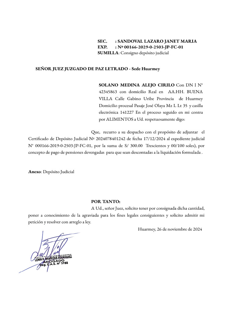 Consigno Alex 2 | PDF