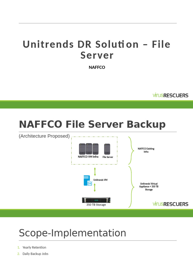 NAFFCO File Server Backup - VRS | PDF | Backup | Solid State Drive