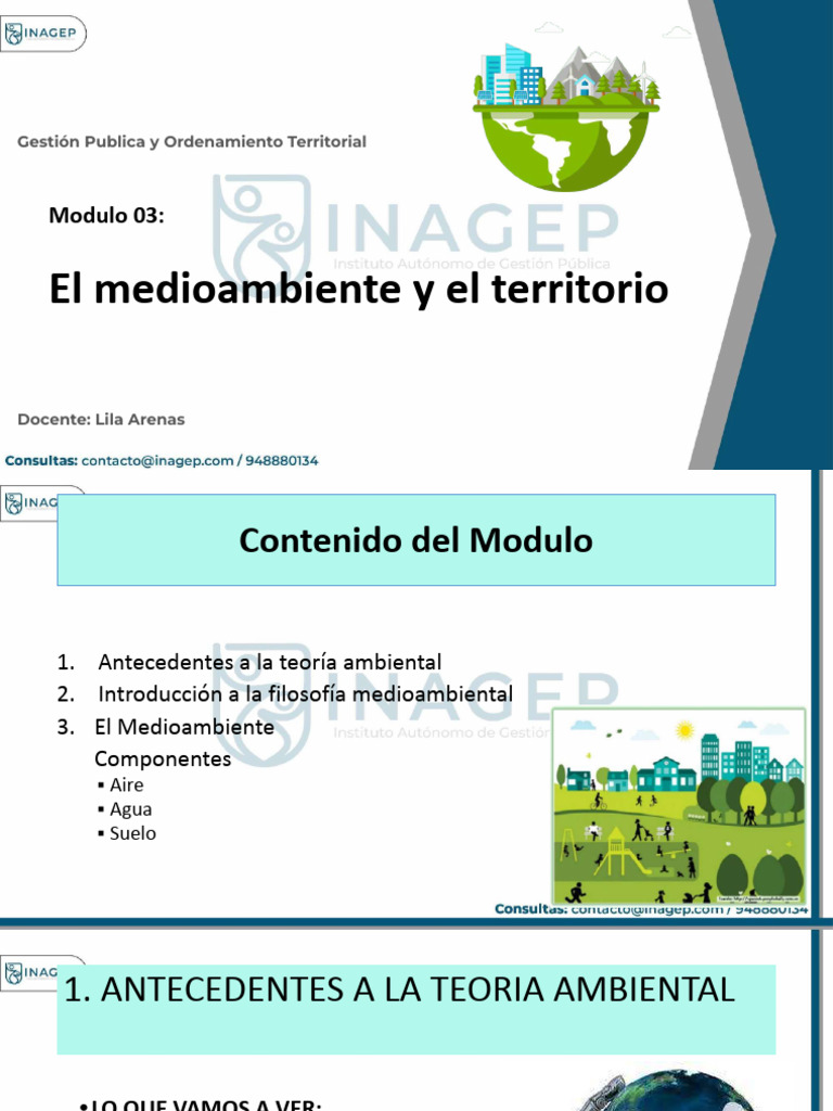 Modulo 03 Medioambiente y Territorio | PDF | Ecofeminismo | Resiliencia Ecológica