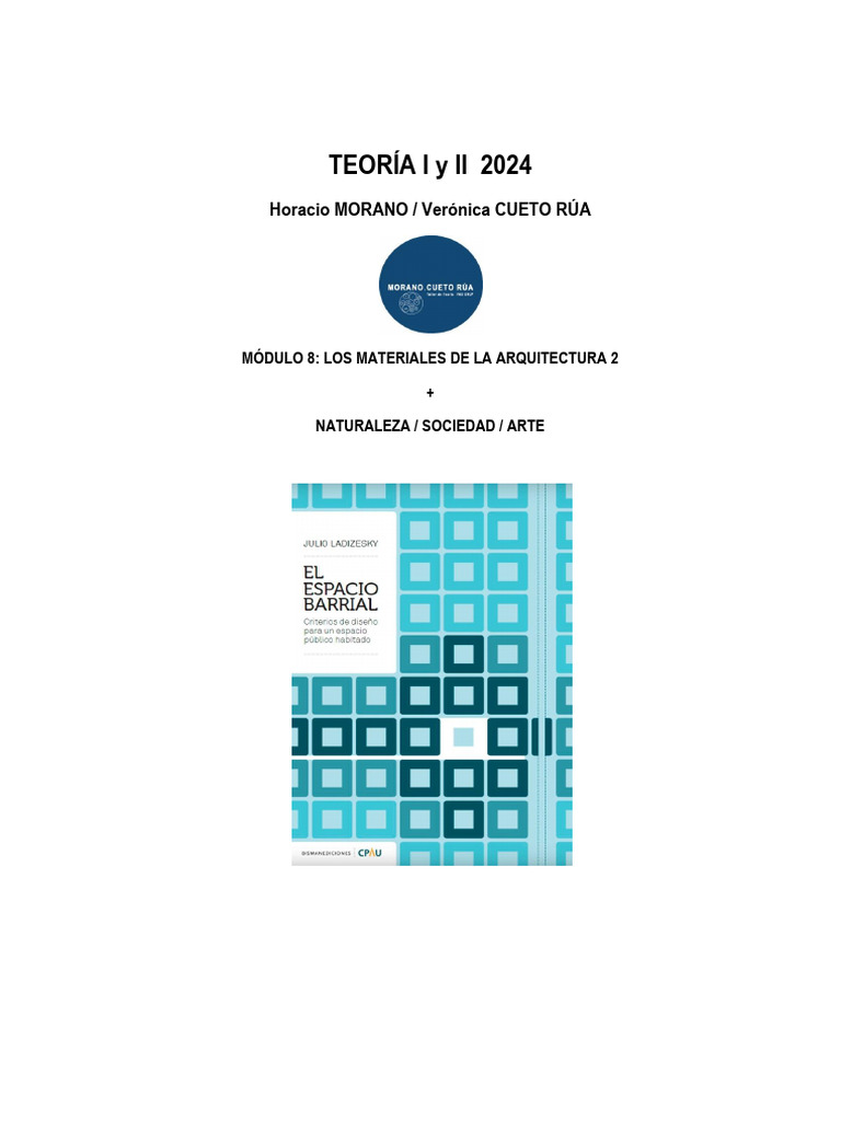 2024 Teoria 2 Modulo 8 Ladizesky - Winograd | PDF