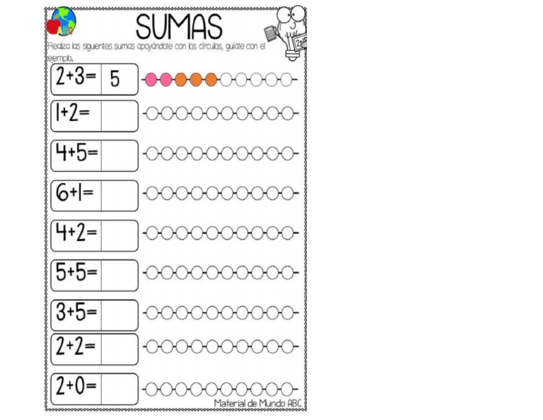Sumas Hasta El 9 | PDF