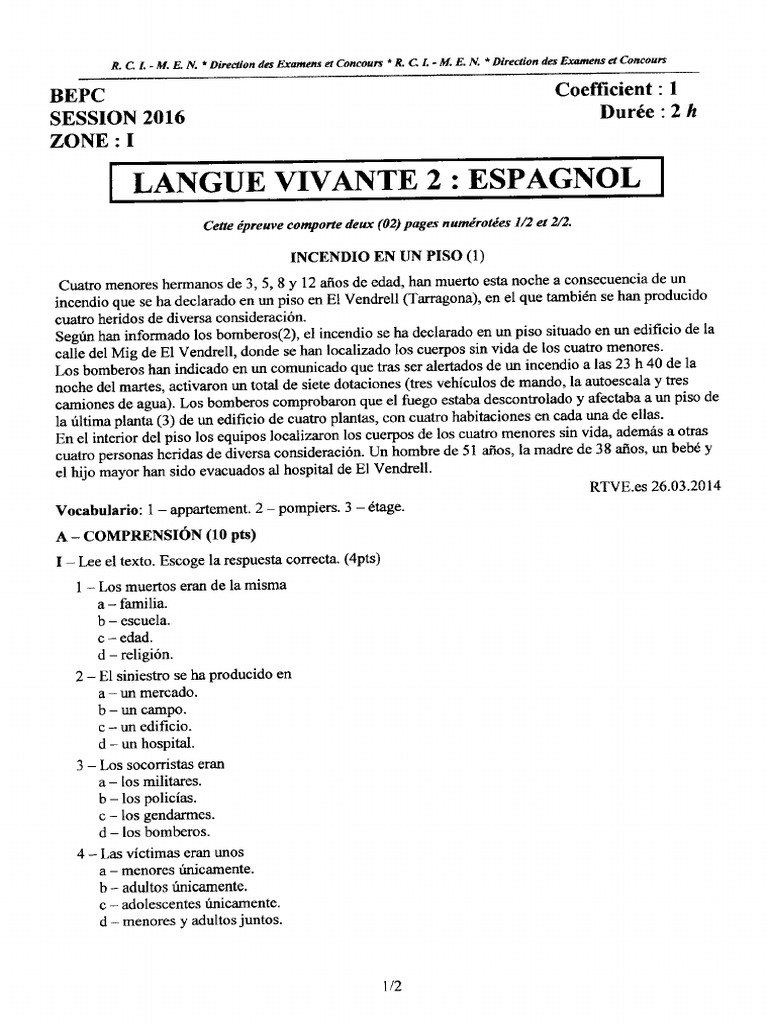 Bepc-Z1-Esp LV2-2016 | PDF