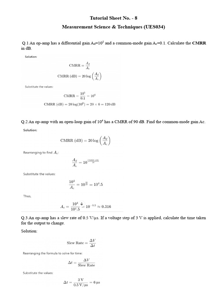 Op-Amp Measurement Techniques Tutorial | PDF