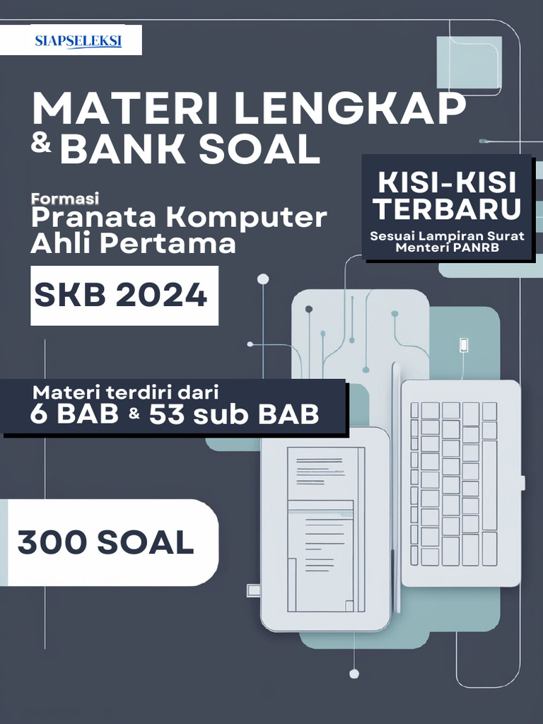 Materi & Bank Soal SKB 2024 Pranata Komputer Ahli Pertama | PDF