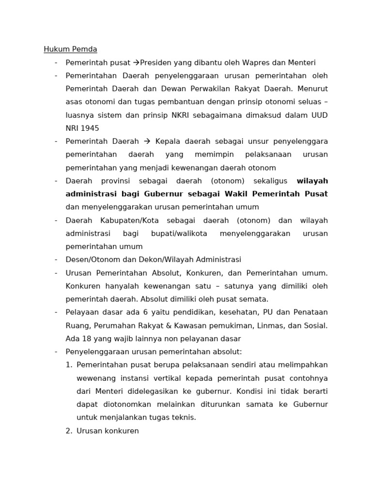 Hukum Pemda | PDF
