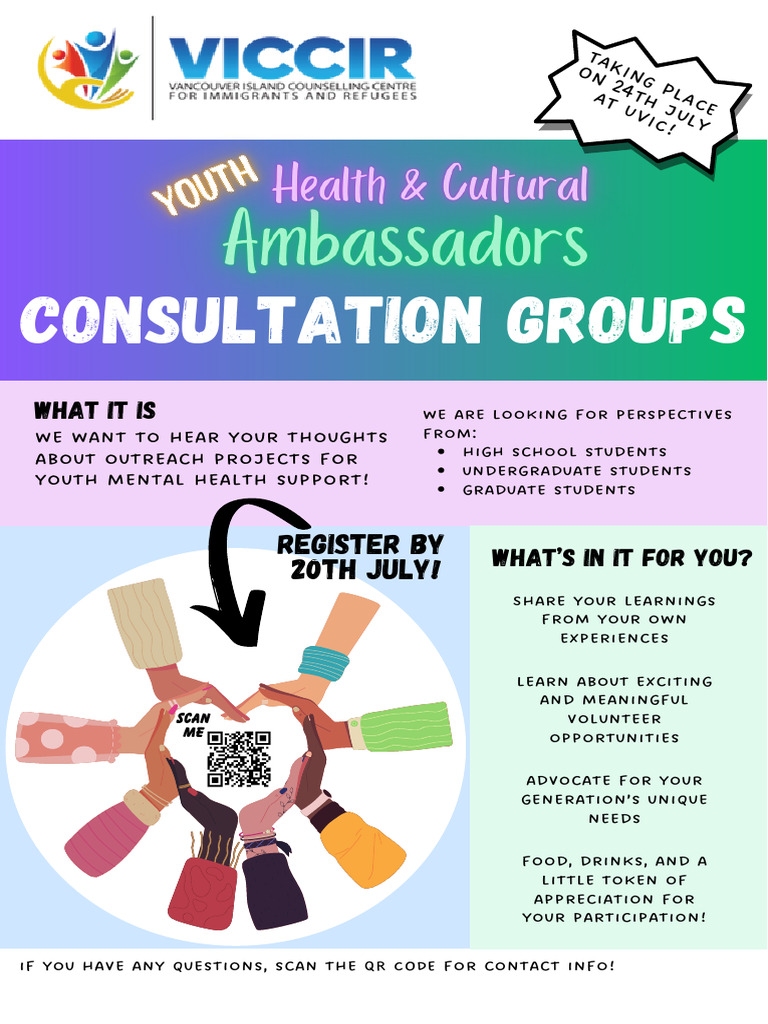 VICCIR_Youth HCA Consultation Groups Flyer | PDF
