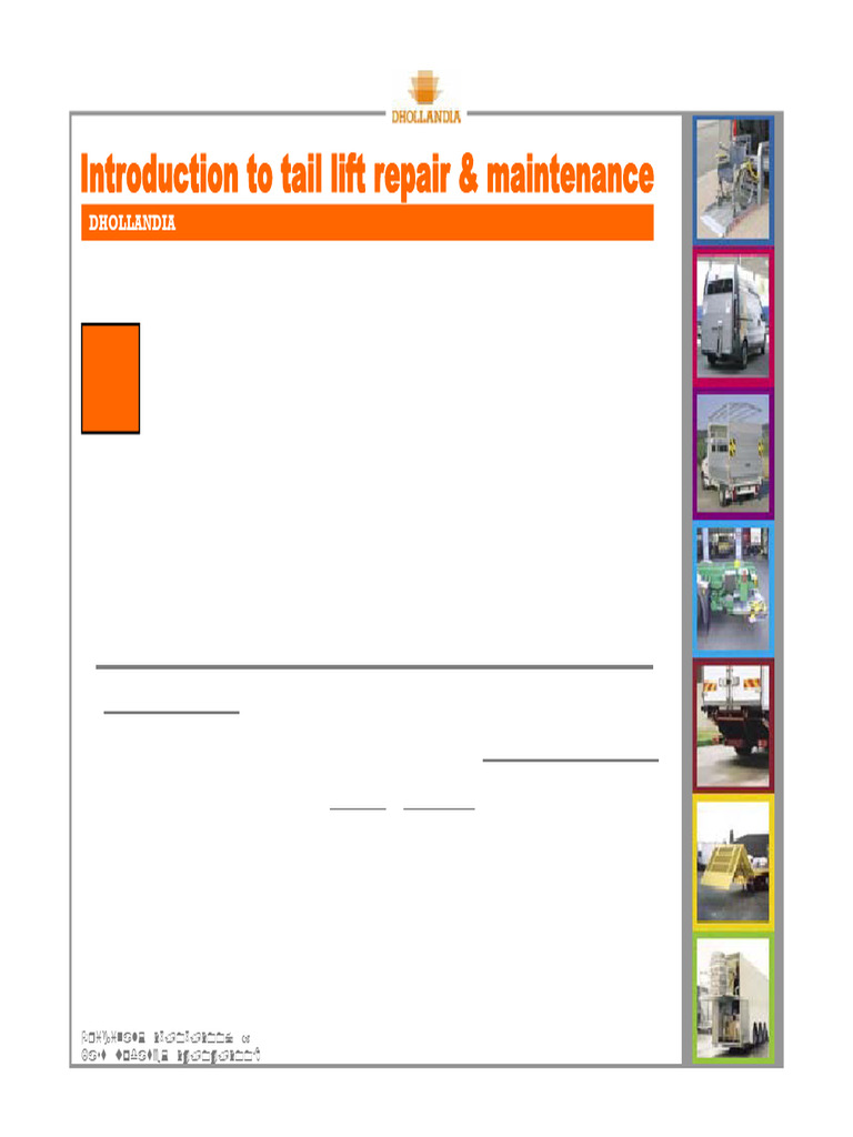 Training TAIL LIFT TECHNOLOGY MOD 5 Automatic Tilt EN | PDF | Lift ...