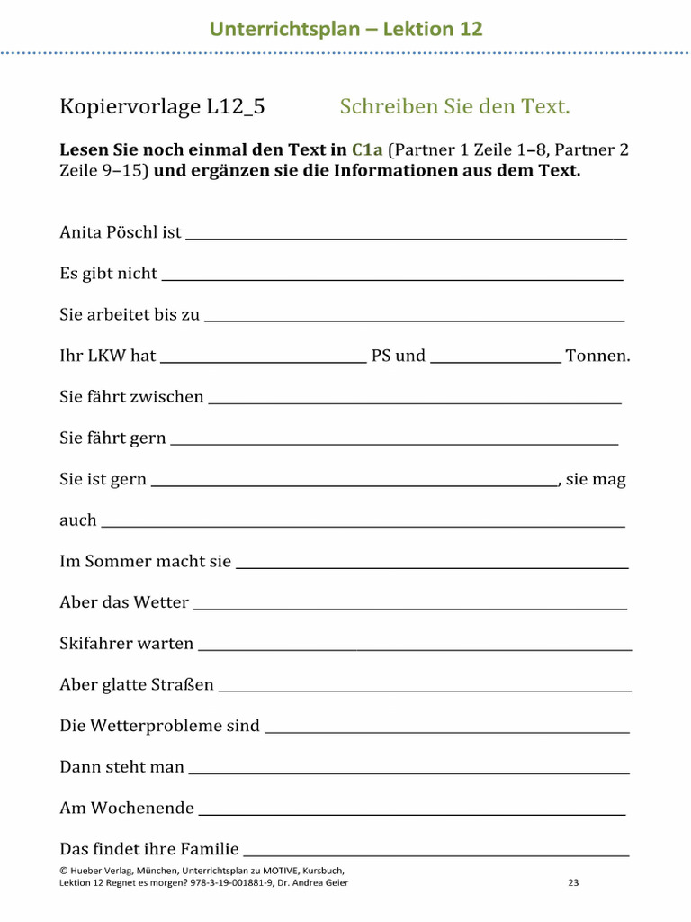 Lektion - 12 C | PDF