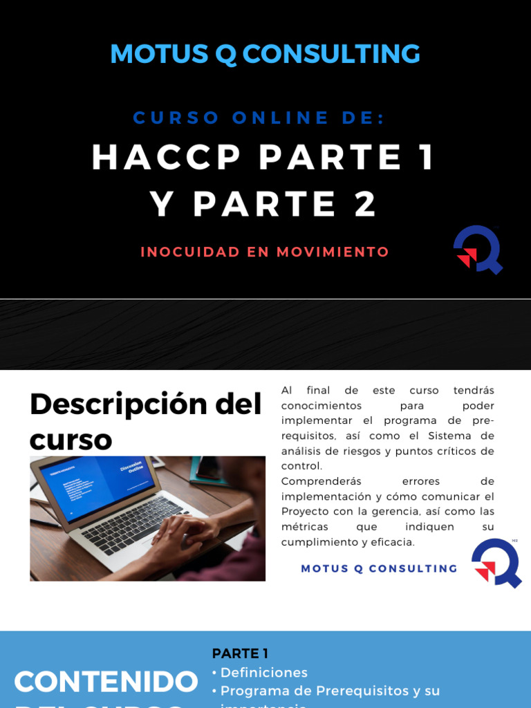 Motus Q Curso Online HACCP | PDF | Análisis de Riesgo y Puntos Críticos ...