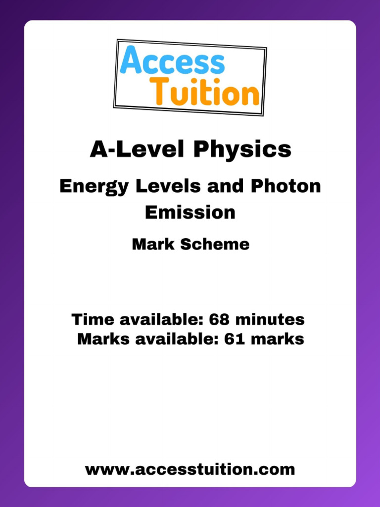 Energy Levels and Photon Emission MS | PDF | Energy Level | Electron